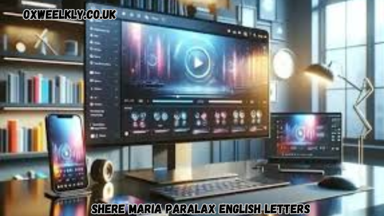 Shere Maria Paralax English Letters: An Artistic Fusion of Typography ...